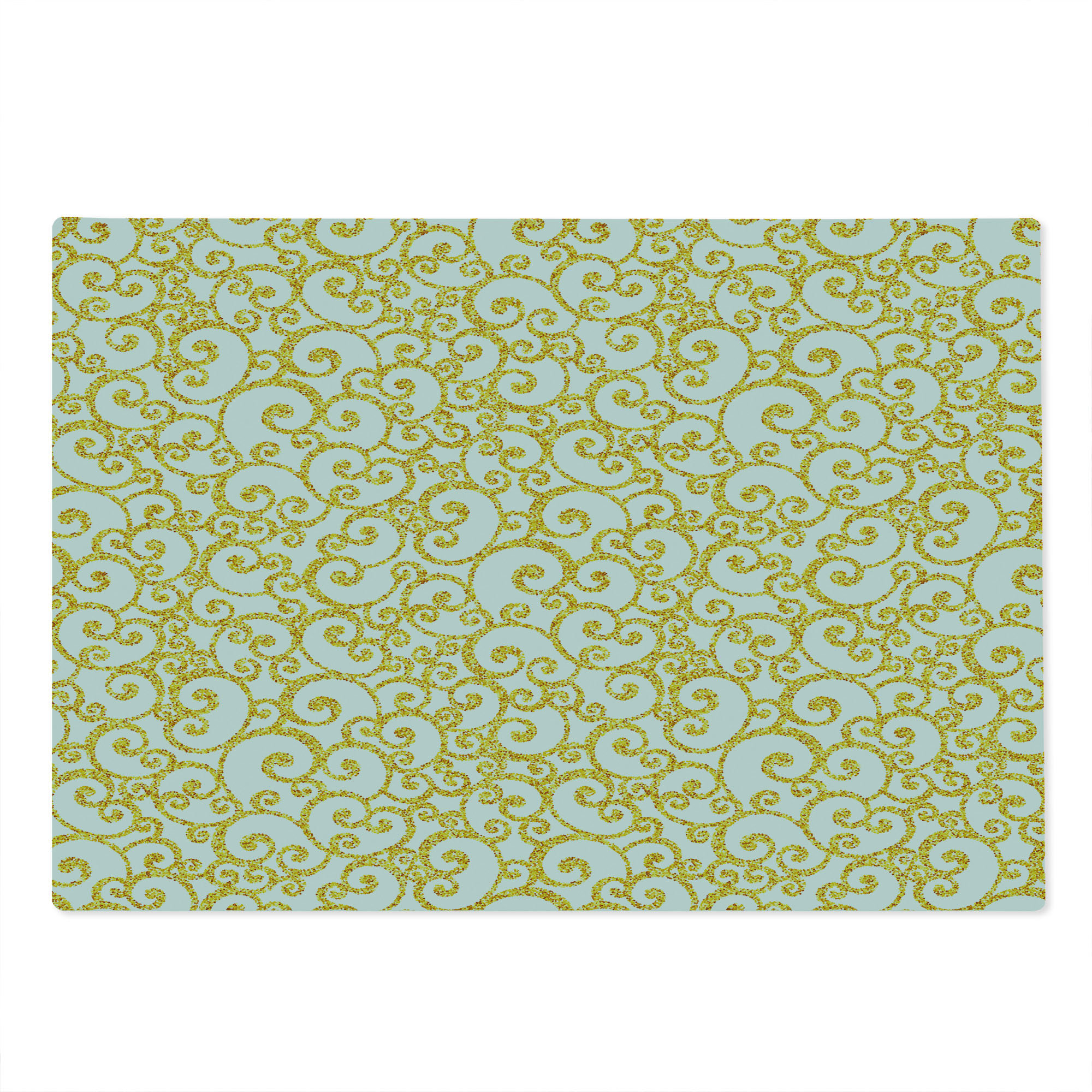 Ambesonne Victorian Cutting Board Large Size Swirling Lines Floral ...