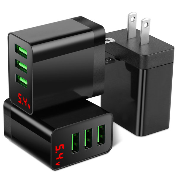 Edge Collections 3 Port USB Wall Charger | Wayfair