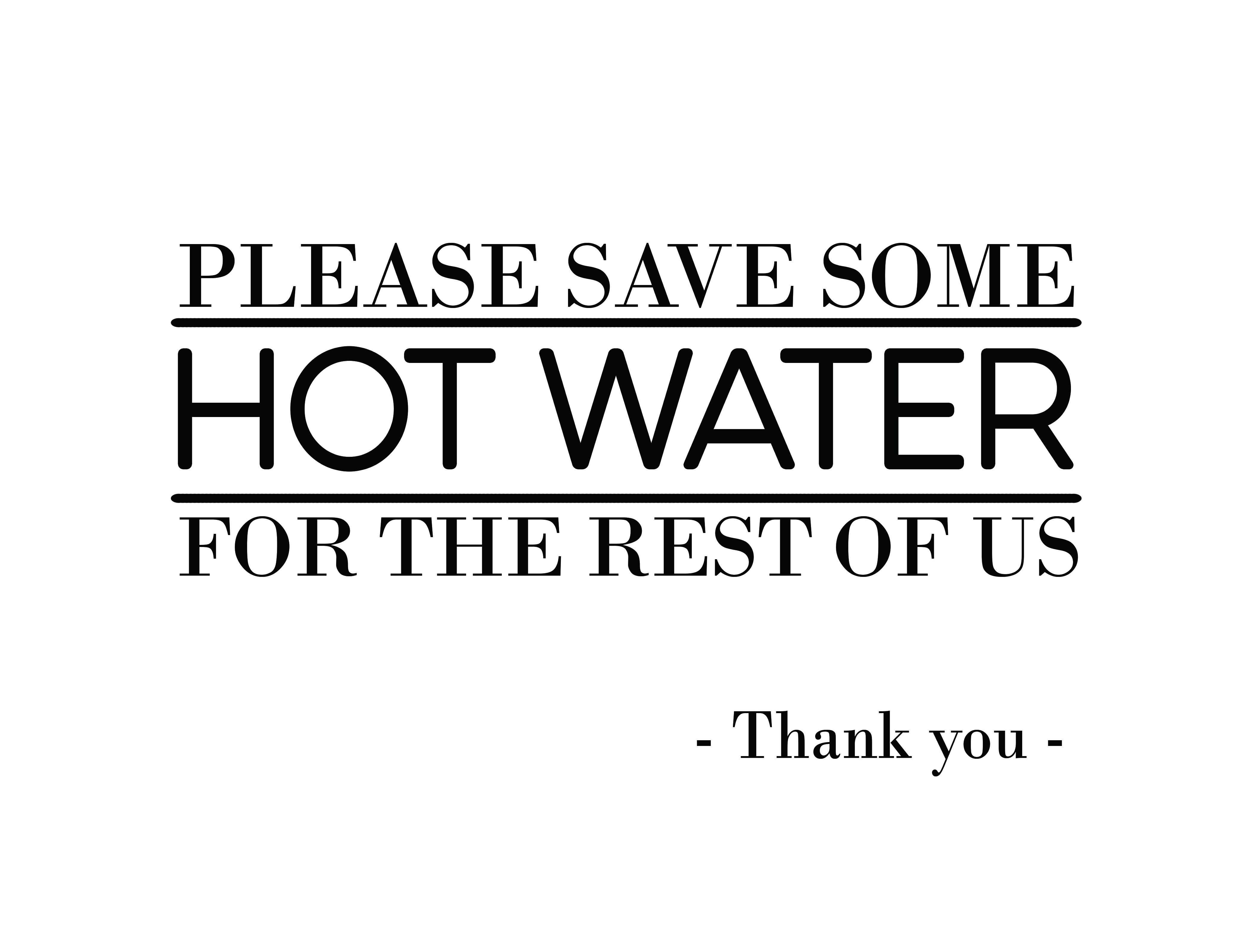 Trinx Save Hot Water No Script - Wrapped Canvas Print | Wayfair