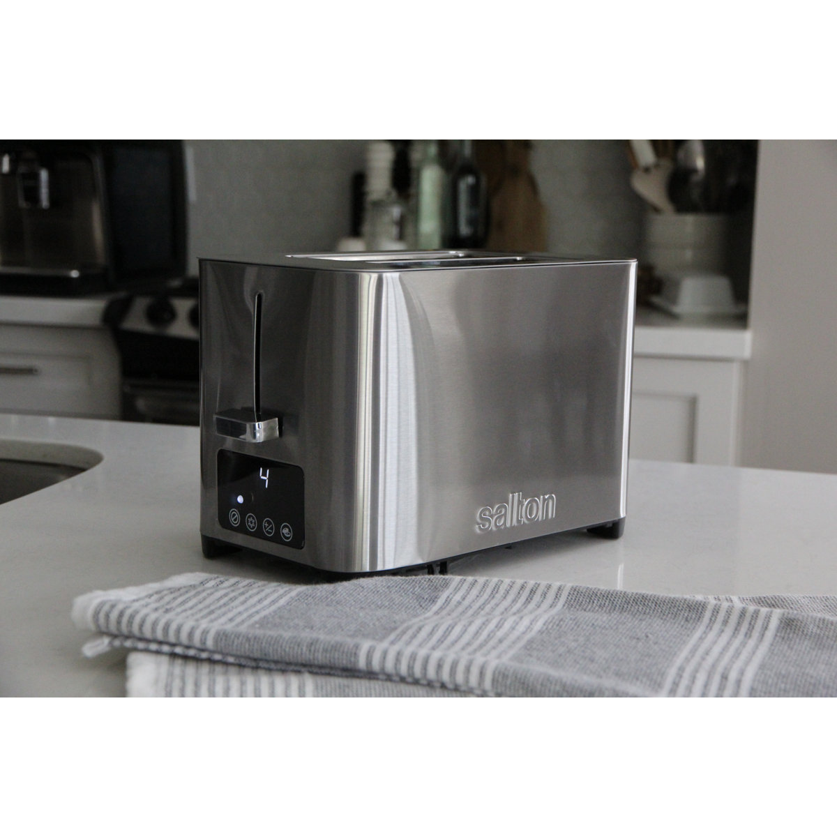 Salton 2 Slice Digital Stainless Steel Toaster & Reviews | Wayfair