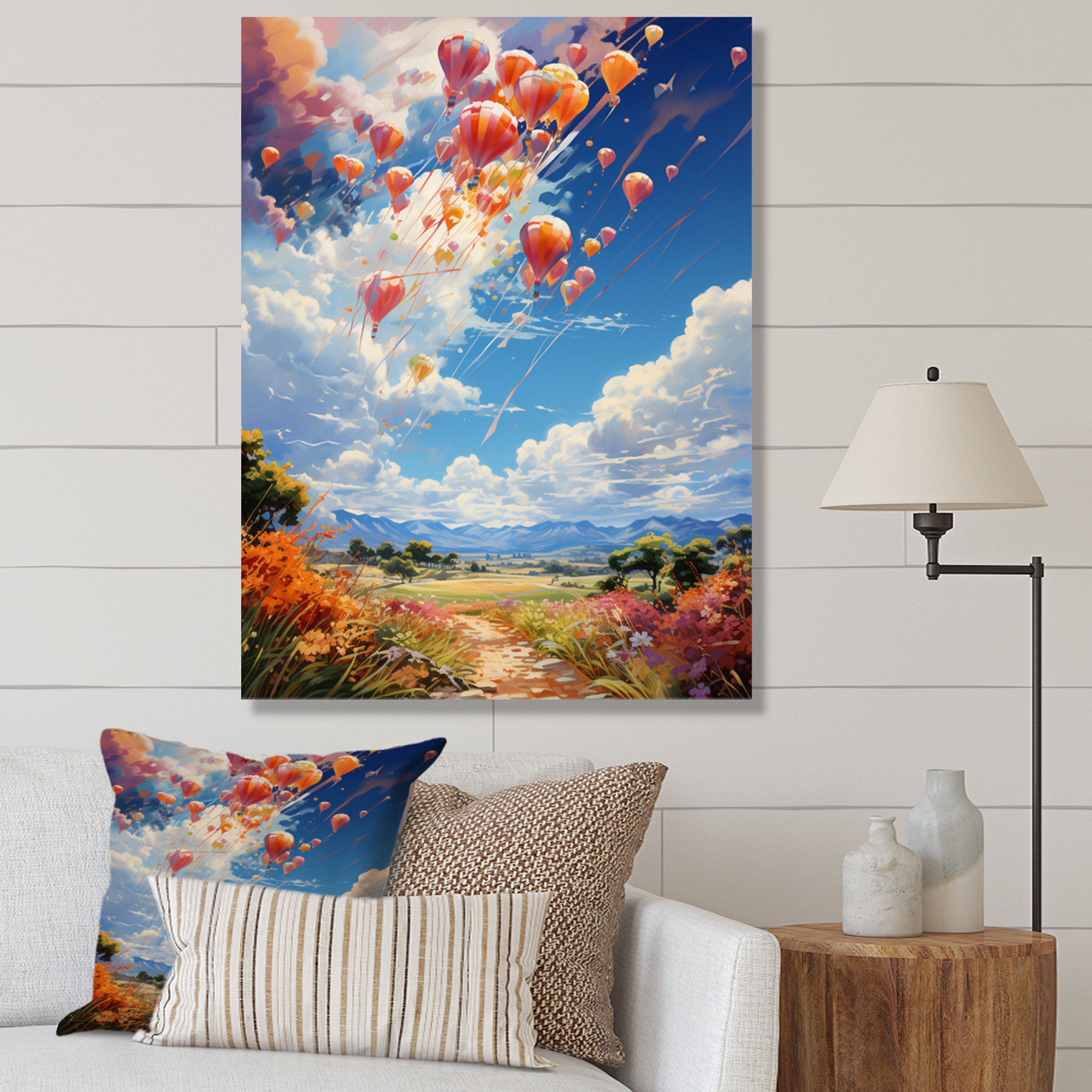 Red Barrel Studio® Japon Art Kites In The Sky - Japanese Wall Art ...
