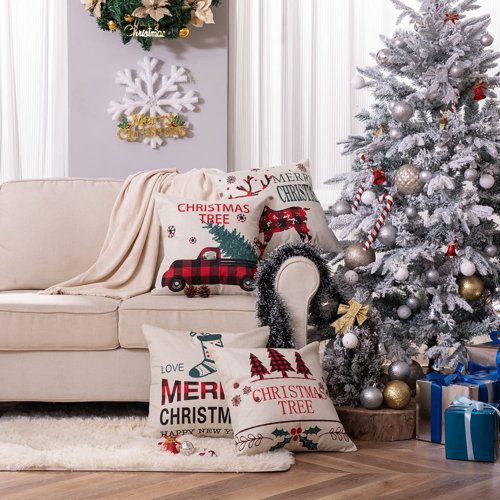 Outdoor Christmas Pillows You'll Love | Wayfair