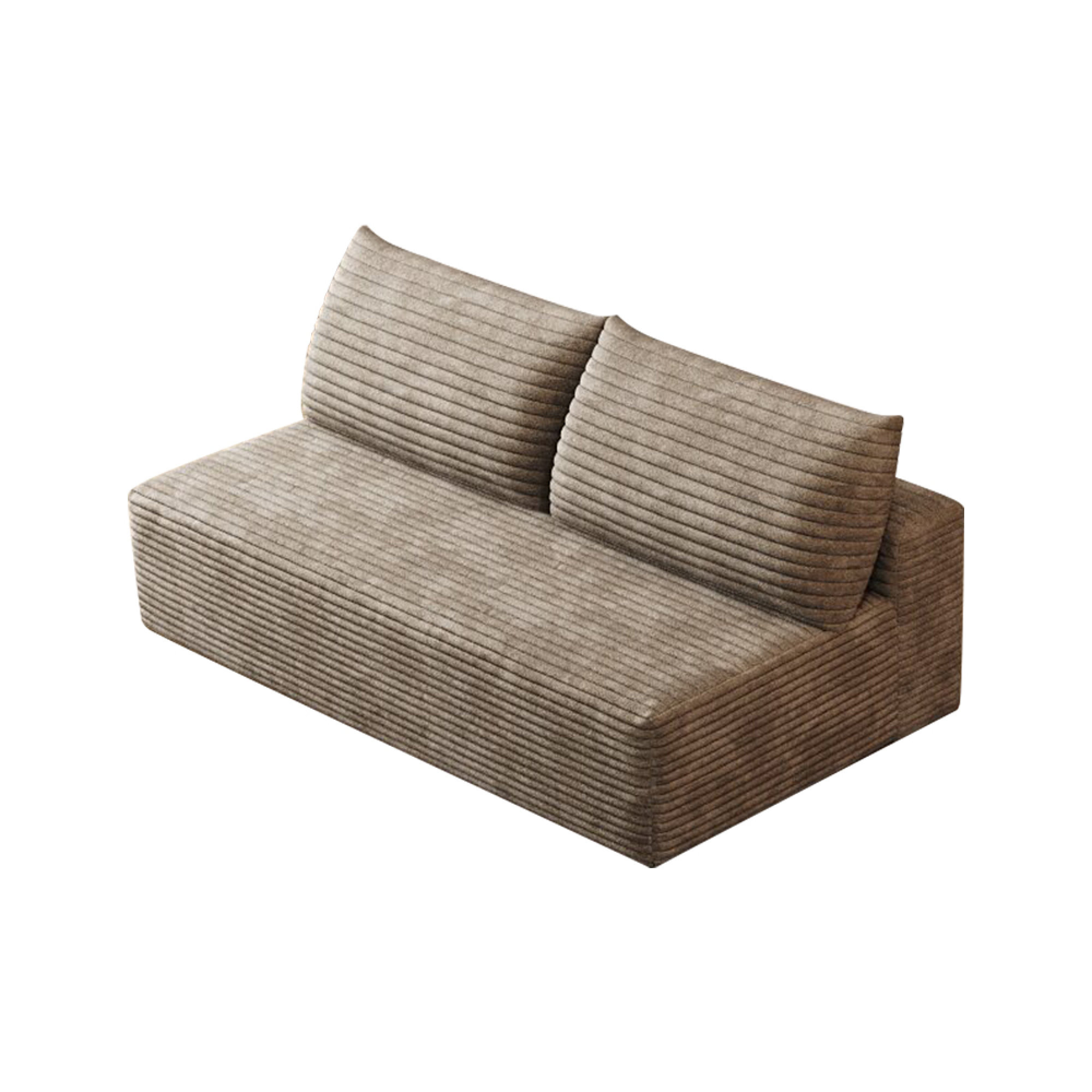 Wrought Studio™ Modern Camel Sectionals, Plush Corduroy Fabric, No ...
