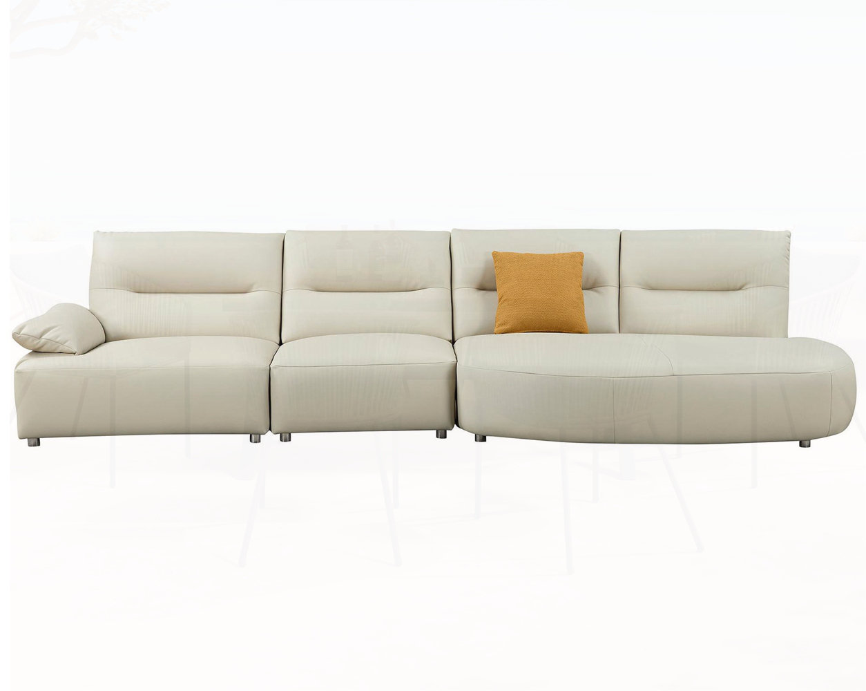 Hokku Designs Oversied Modern Sectional Curved Shaped Sofa Couch ...