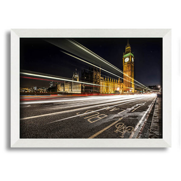 Latitude Run Zali Big Ben Speed Of Li - Single Picture Frame Art Prints ...