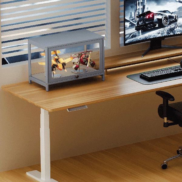 Latitude Run® Display Cabinet With Flip Up Door, Curio Cabinet ...