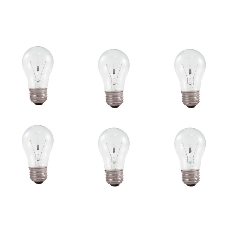 Bulbrite Industries A15 Incandescent Dimmable Light Bulb, Warm White ...