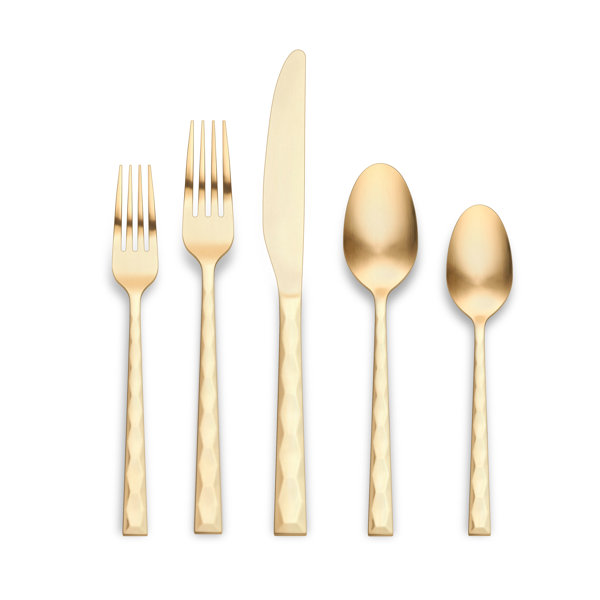 Ornative Flatware Rooney 18/0 Stainless Steel 20 Pieces Flatware Set ...