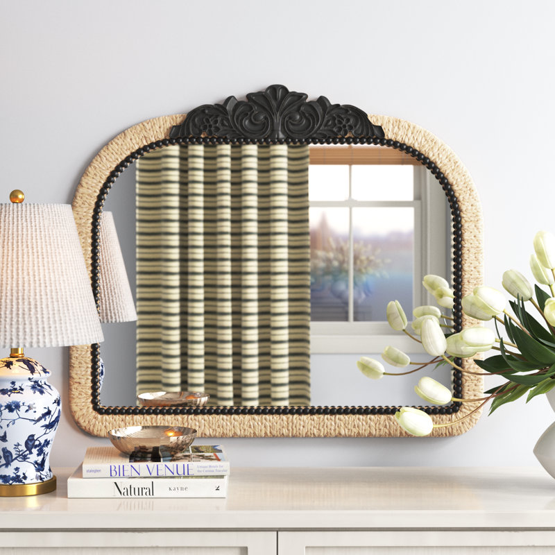 Lark Manor™ Araiya Arch Wood Wall Mirror | Wayfair