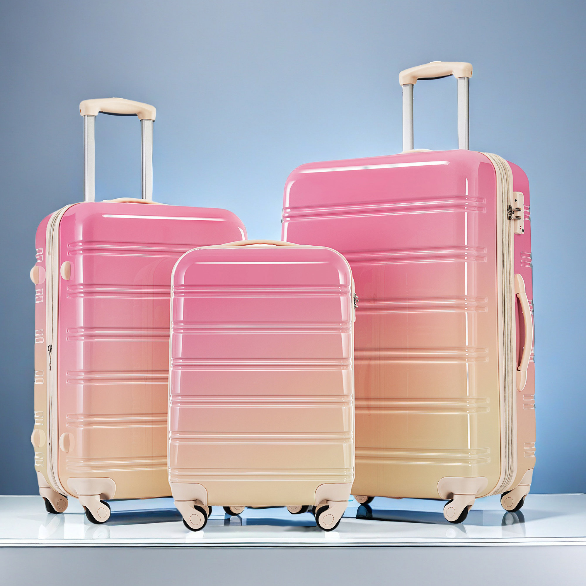 Best Robe Ever Ensemble de valises rigides 3 pièces avec verrou TSA et ...