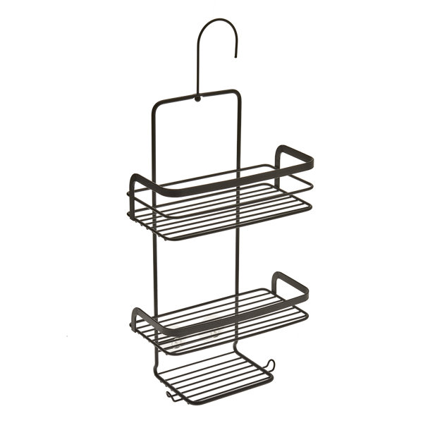 Metaltex Origin LAVA Duschregal zum Einhängen mit 3 Ebenen schwarz ...