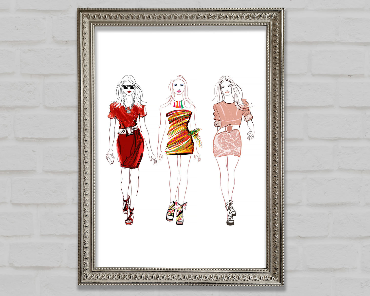 Mercer41 Catwalk Dresses - Single Picture Frame Print | Wayfair.co.uk