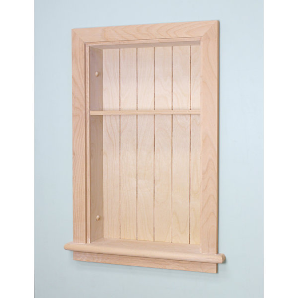 Fox Hollow Furnishings 3 Piece Recessed Wall Shelf | Wayfair