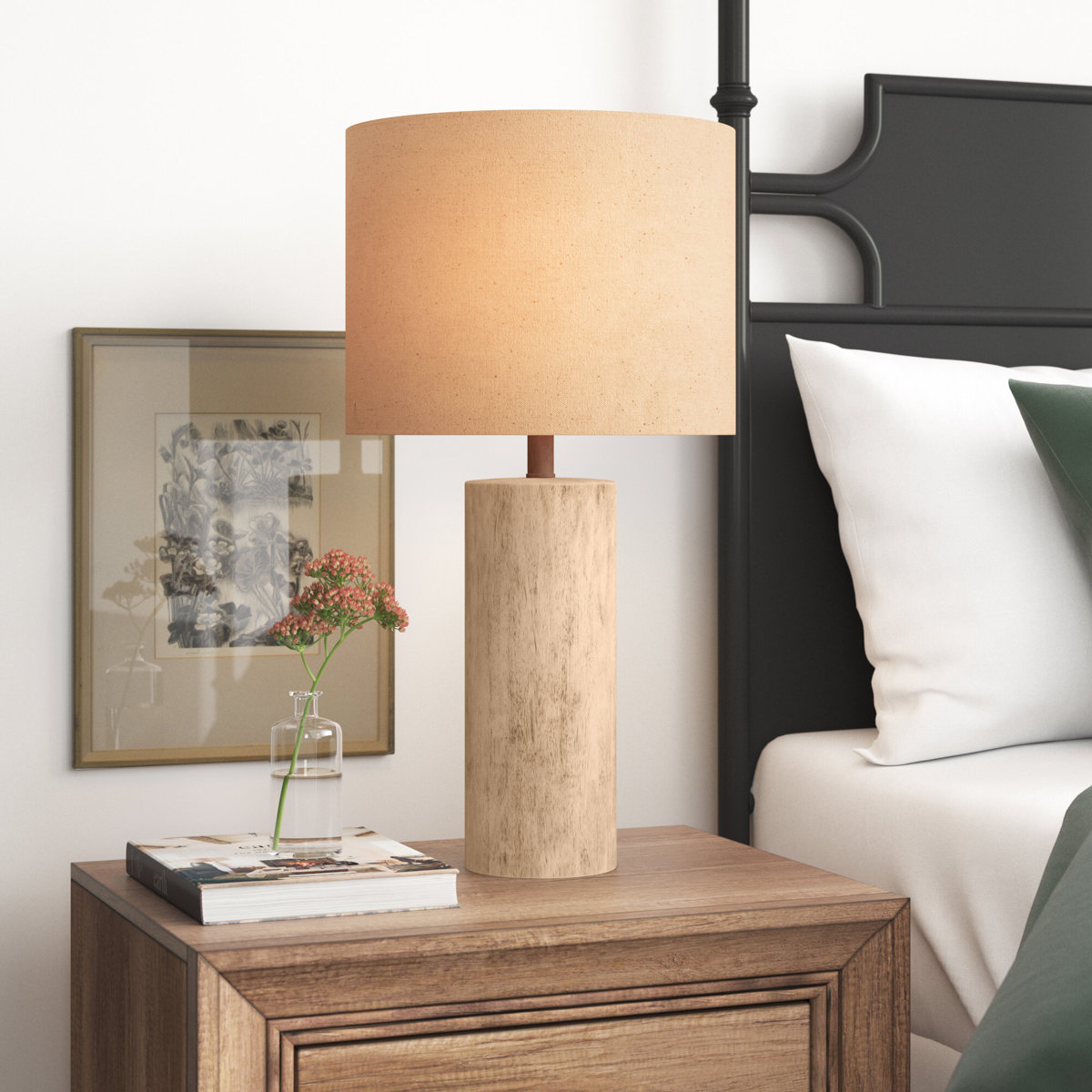 Sand & Stable™ Dalton 27" Cottage White Table Lamp & Reviews | Wayfair