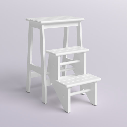 Laurel Foundry Modern Farmhouse Danyell 3 - Step Wood Folding Ladders ...