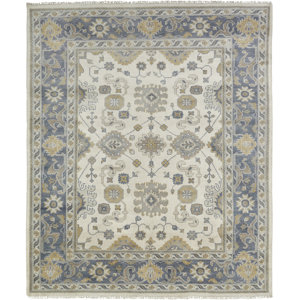 Darby Home Co Maureen Handmade Hand-Knotted Wool Ivory Rug & Reviews ...