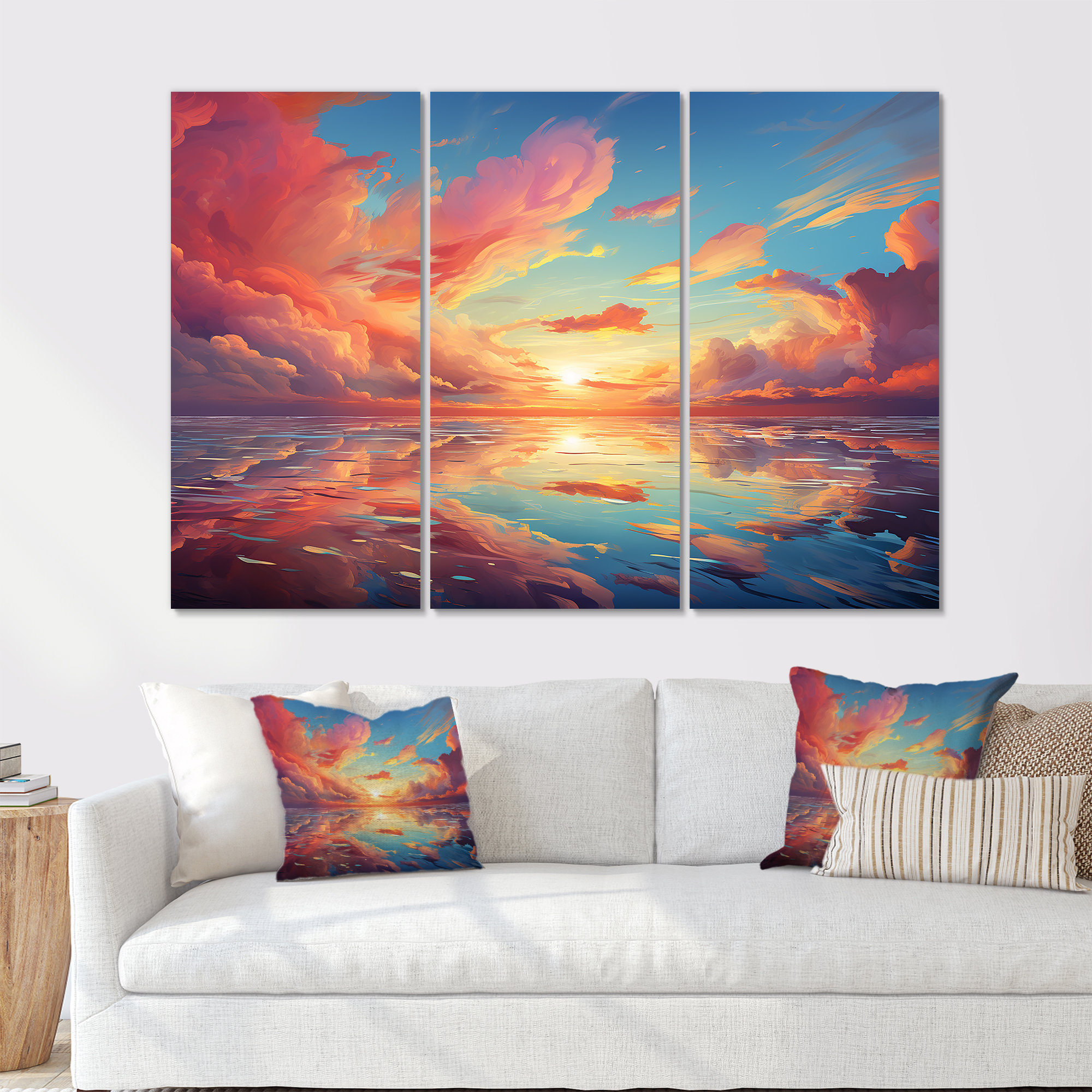 Lark Manor™ Neo Impressionism Infused Sky Reverie - Sky Wall Art Set ...