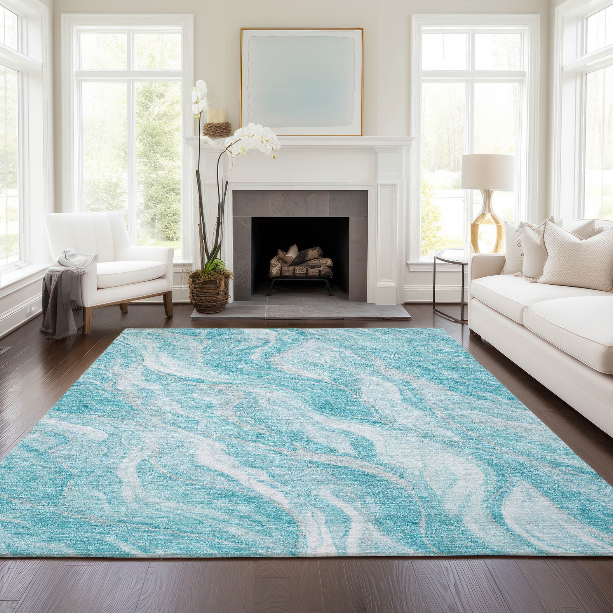 Langley Street Karsyn Indoor/Outdoor Area Rug with Non-Slip Backing ...