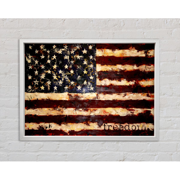 August Grove Freedom Flag Usa - Single Picture Frame Art Prints on ...