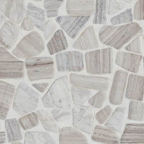 Daltile Stone Mosaics River Pebble 13" x 13" Natural Stone Field Tile ...