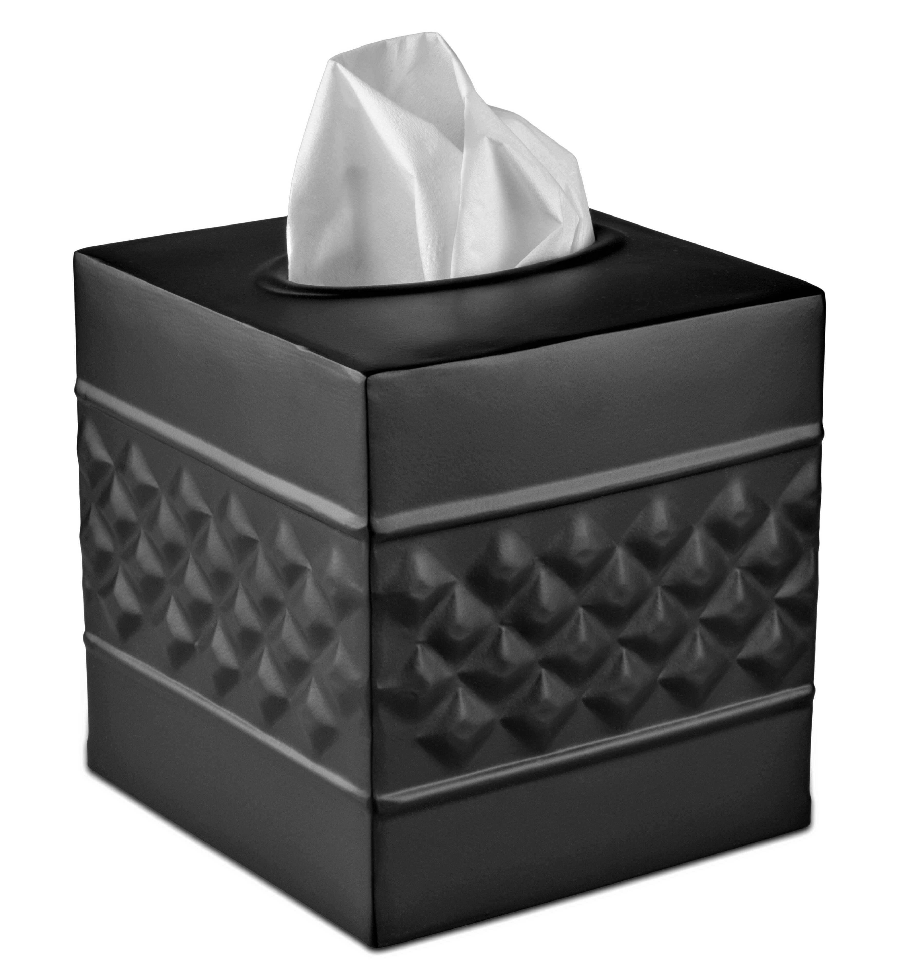 Monarch Abode Geometric Embossed Metal Tissue Box Cover & Reviews | Wayfair