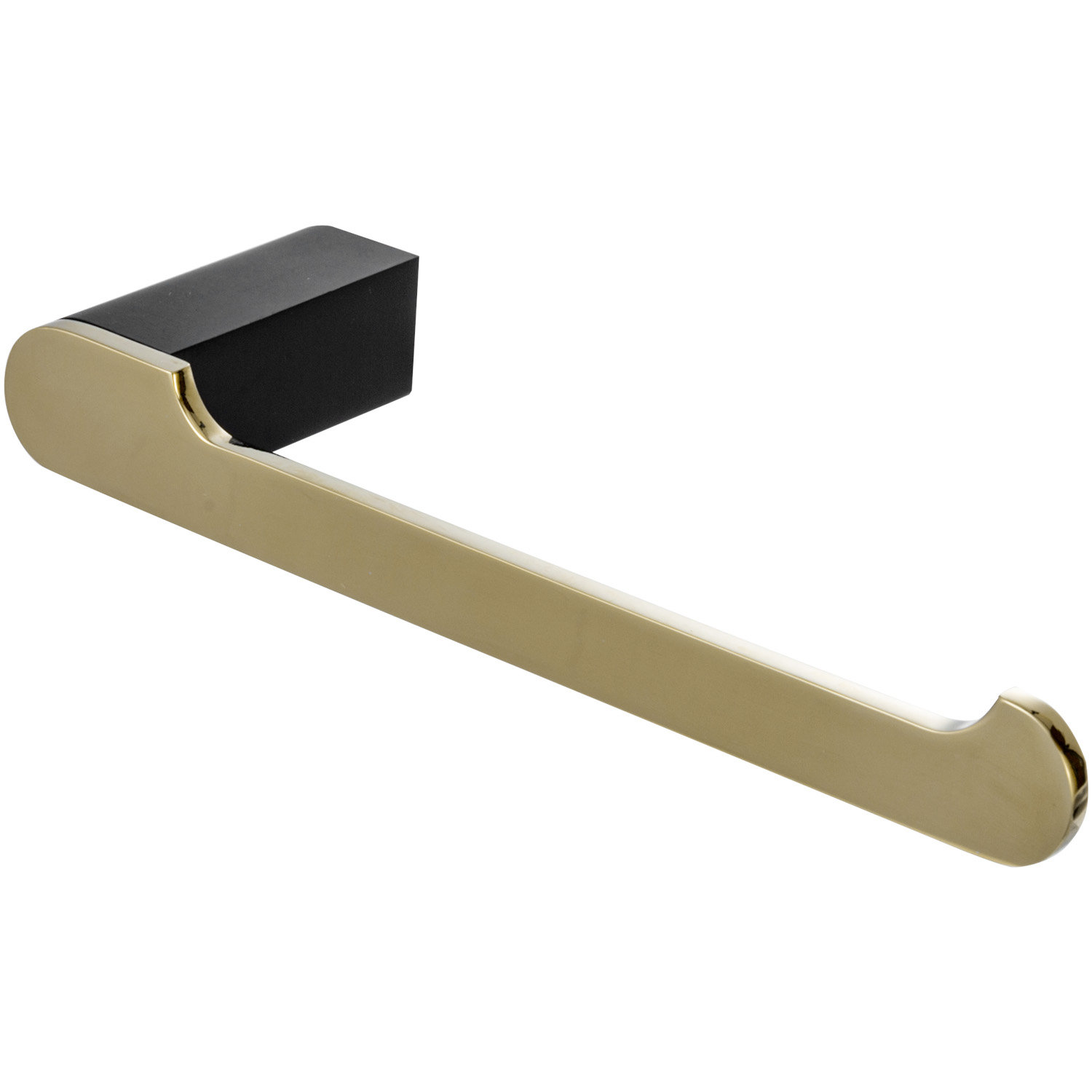 MyGift Black Gold Bathroom Hand Towel Holder Bar | Wayfair