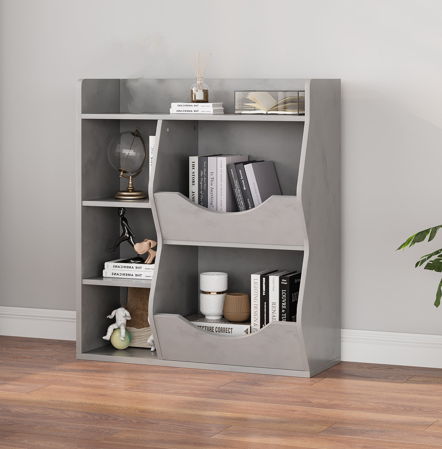 Redwood Rover 5-cubby Kids Bookshelf And Bookcase For Boys And Girls ...