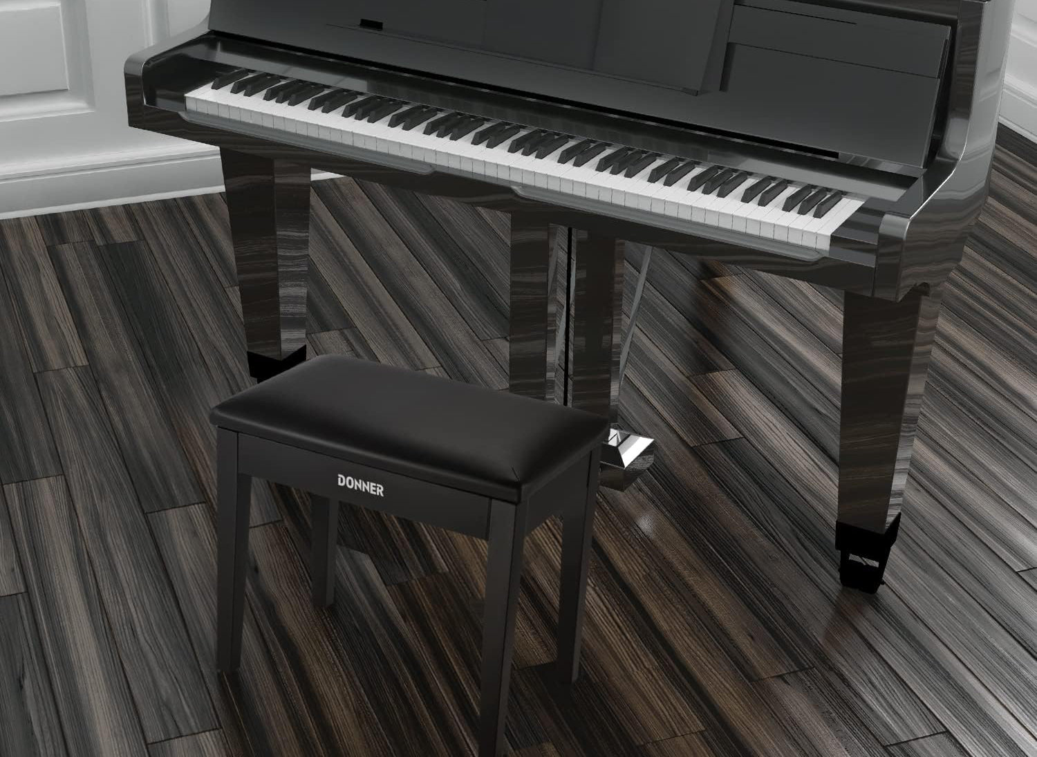 Lark Manor™ Piano Bench With Storage, Solid Wood Keyboard Bench Piano ...