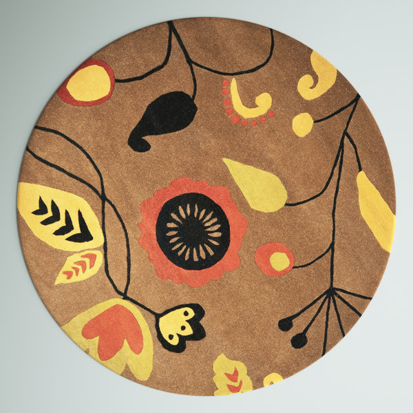 Red Barrel Studio® Soho Hand Tufted Wool And Viscose Floral Rug ...