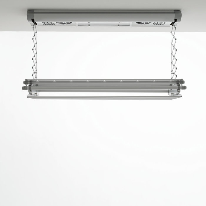 Rebrilliant Ceiling-Mounted Clothes Drying Rack, Vertical Retractable ...
