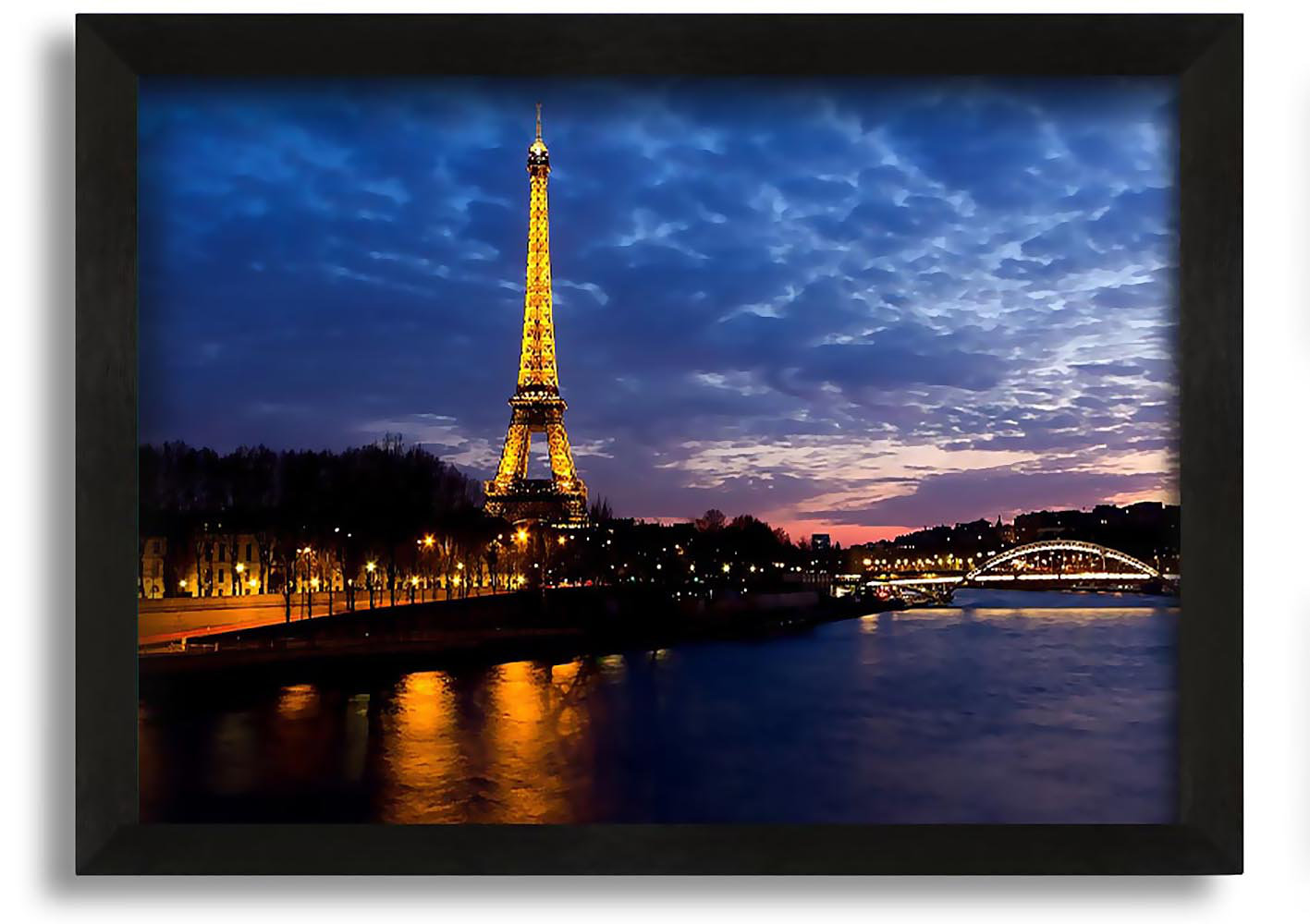 Ebern Designs Eiffel Tower Paris France - Picture Frame Photograph on ...