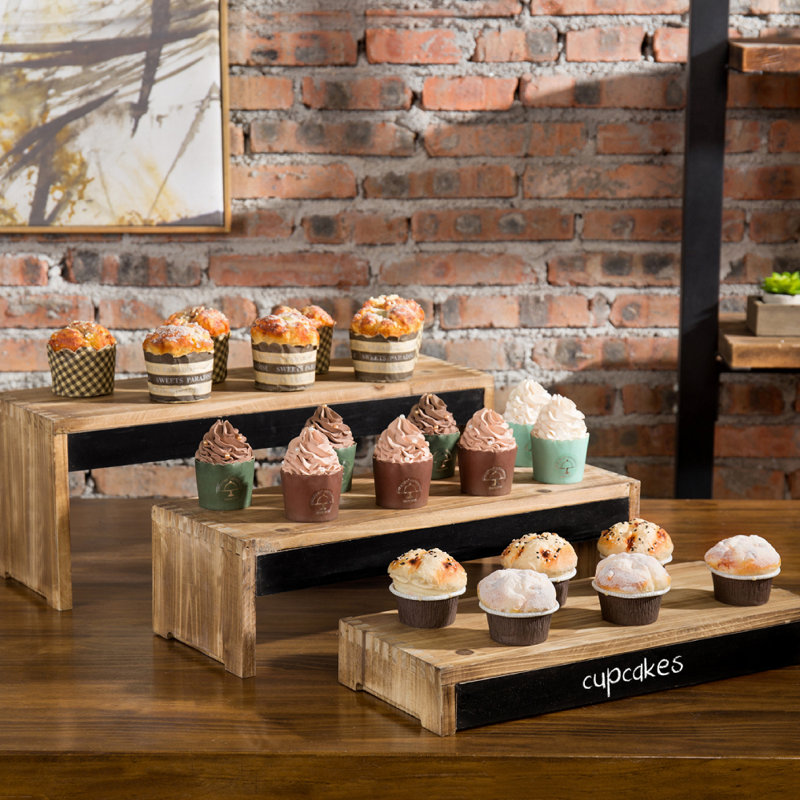 MyGift 3 Tier Solid Wood Surface Riser | Wayfair
