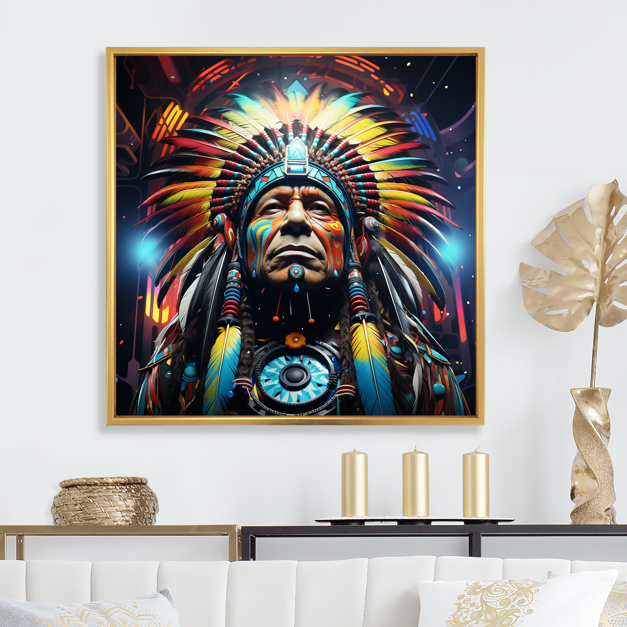 Bungalow Rose Blue Native American Heritage Myth - Native American Art ...
