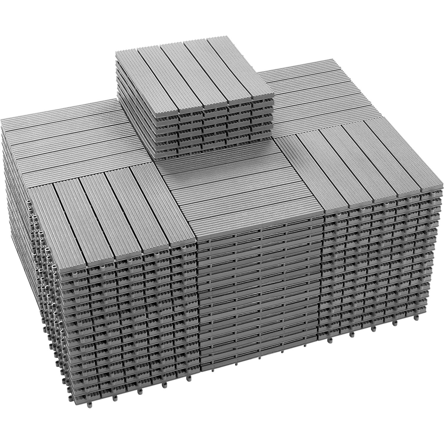 G & R PLUMBING ENTERPRISES, INC. 108 PCS Plastic Interlocking Patio ...