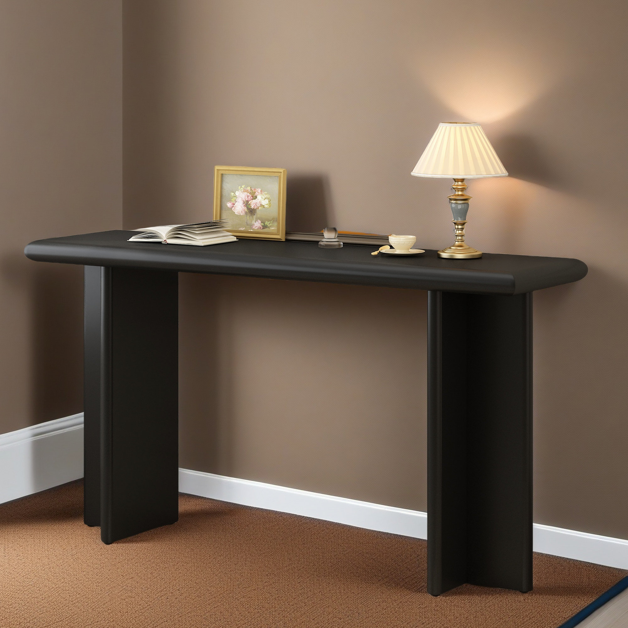 Latitude Run® Modern Entryway Table With L-Shaped Legs,Suitable For ...