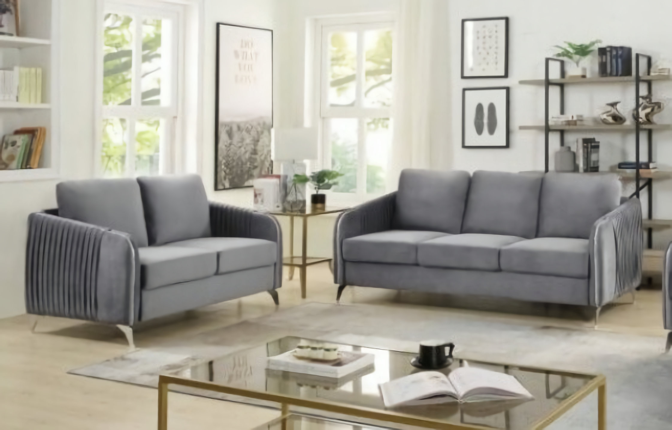 Mercer41 Preya 2 - Piece Living Room Set | Wayfair