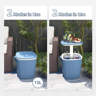 Olilawn Outdoor Ice Bucket For Parties, Cooler Table With Lift Top Lid ...