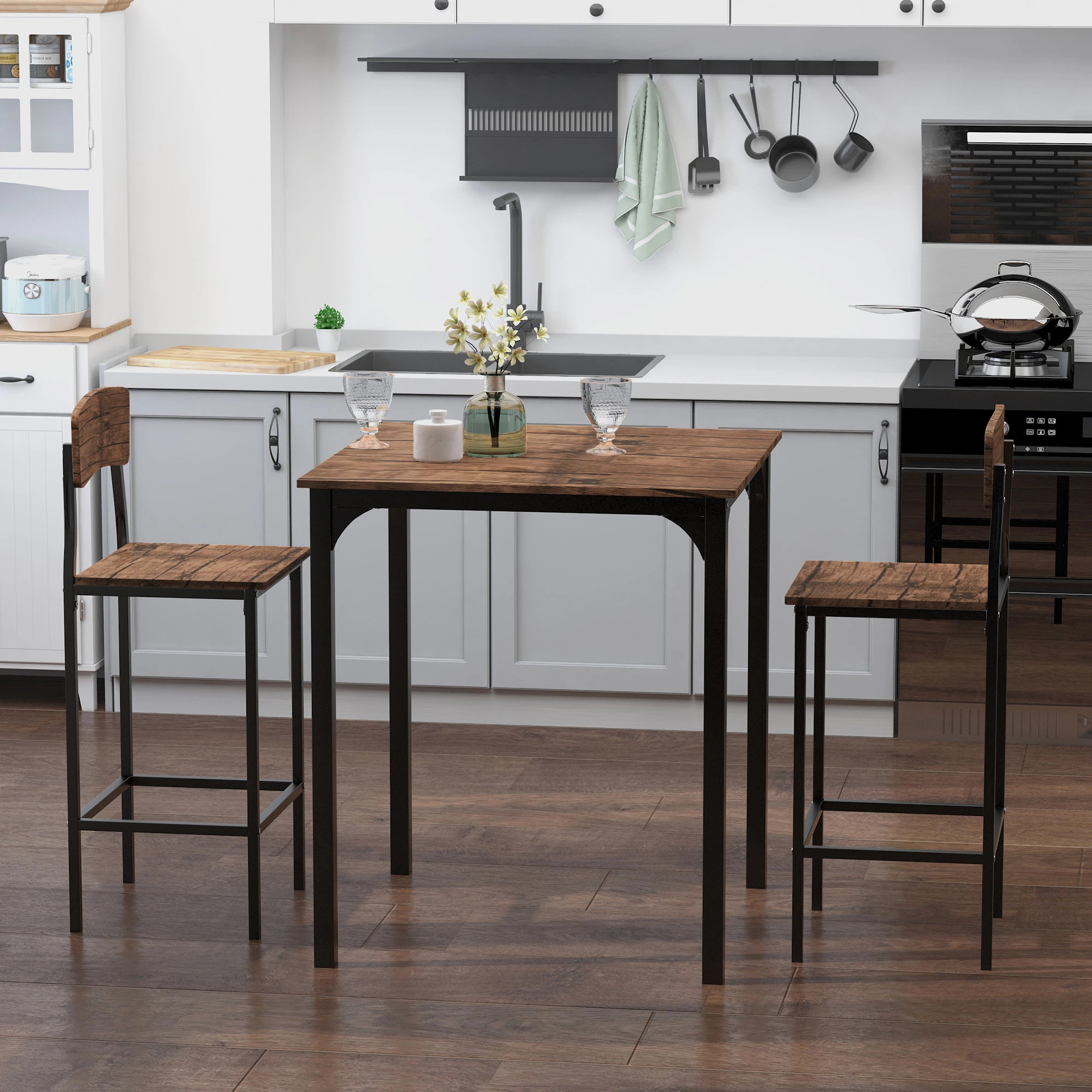 17 Stories 2 - Person Counter Height Dining Set,Bar Table Set,Kitchen ...