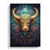 Happy Larry Taurus Zodiac Hard Edge Painting Art | Wayfair.co.uk