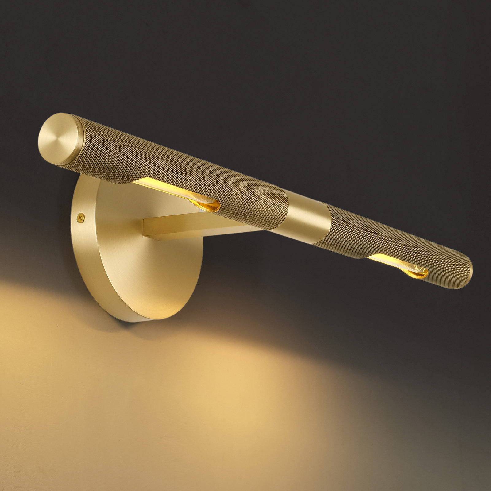 Latitude Run® Dimmable Wall Sconce 360° Rotatable Picture Light (Bulbs ...