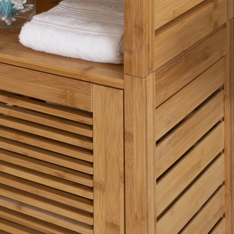 Dotted Line™ Ayden Solid Bamboo Wood Freestanding Linen Cabinet ...