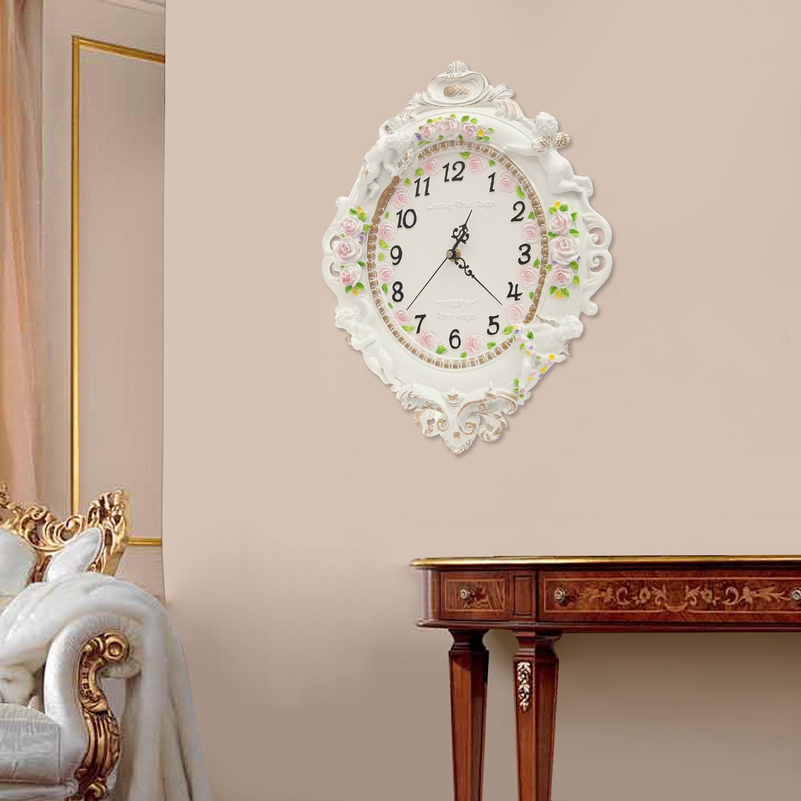 Fleur De Lis Living European Style Wall Clock | Wayfair