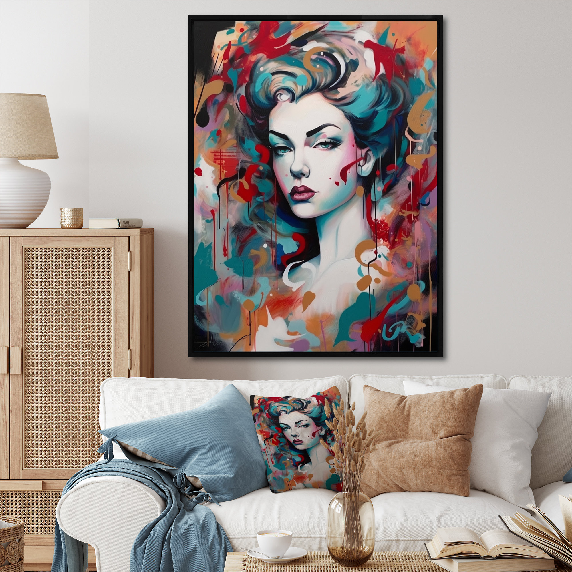 Mercer41 Female Pop Art Portrait V " Female Pop Art Portrait V ...