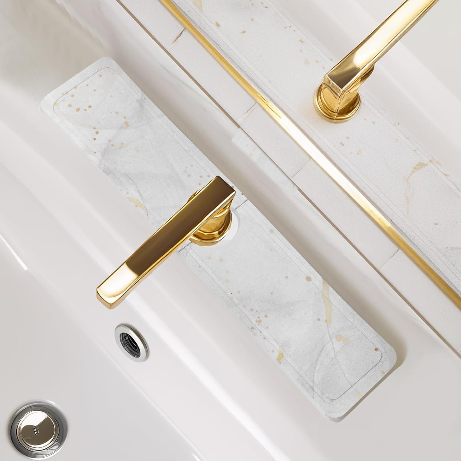 SORMIA Stone Faucet Mat For Kitchen Sink | Wayfair