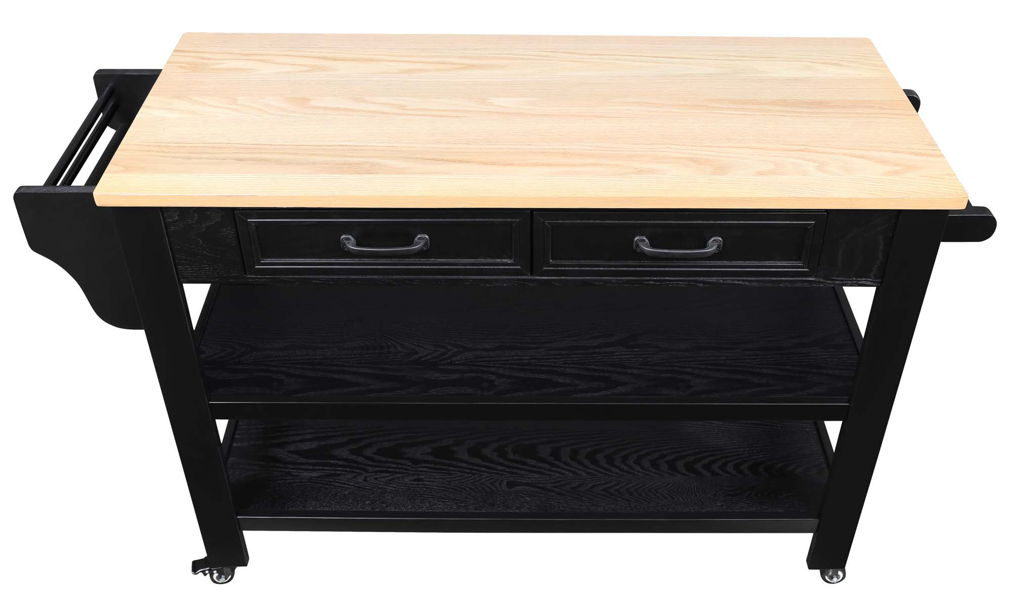 Lark Manor™ 57 Inch Rolling Kitchen Island With Storage,Kitchen Cart ...