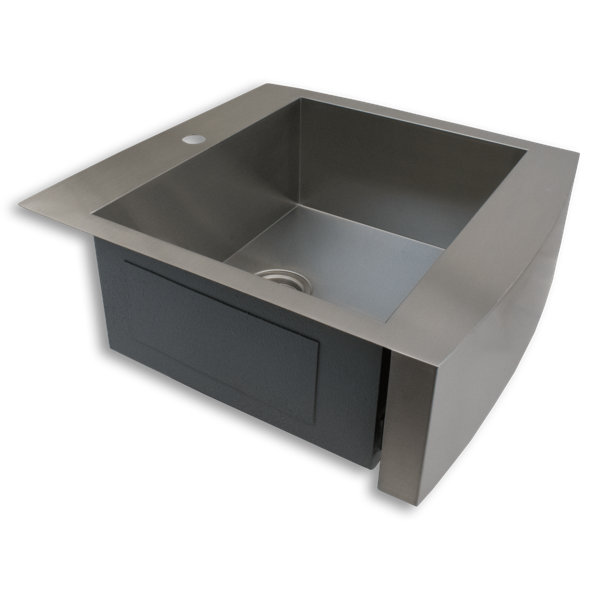 Alpha International Top Mount Apron Front 24" Farmhouse/Apron Kitchen ...