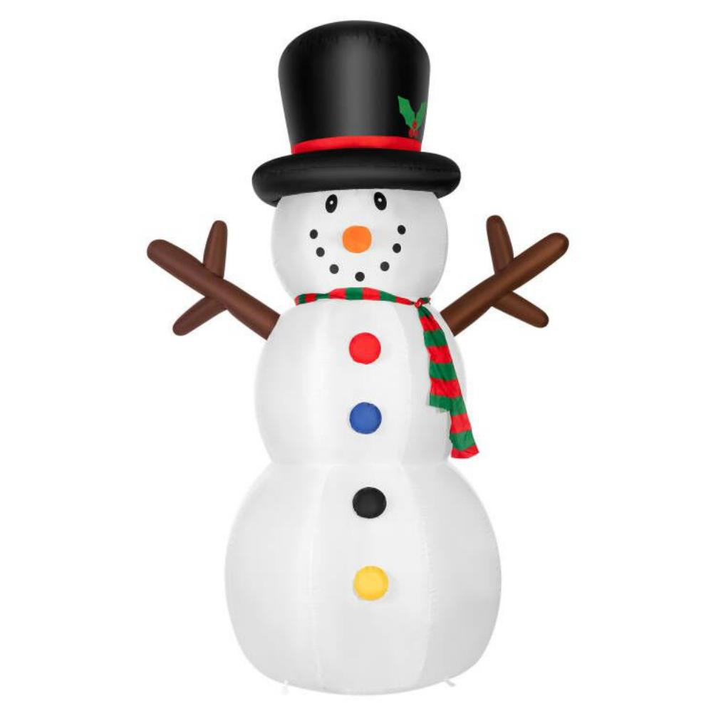 The Holiday Aisle® Emila Outdoor 8ft Inflatable LED Lighted Snowman ...