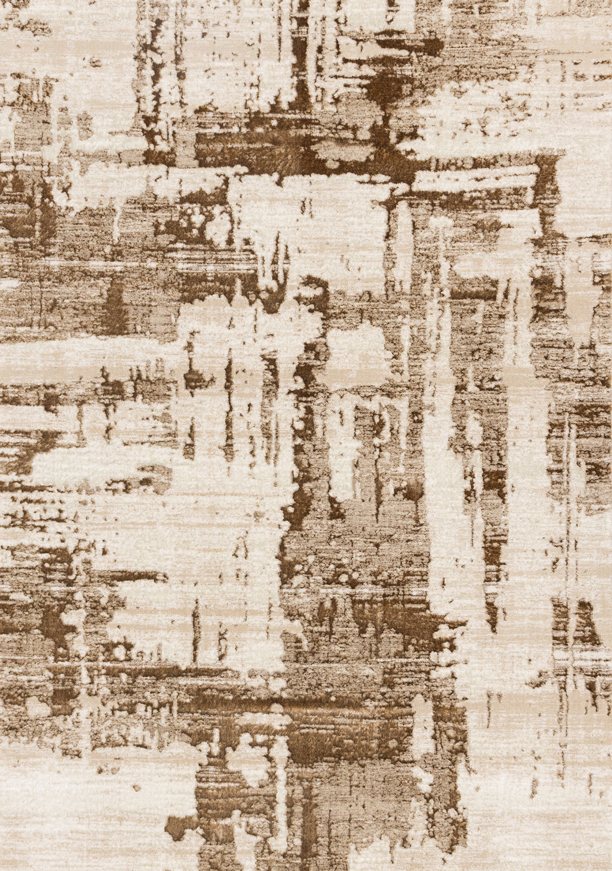 Latitude Run® Zola Cream Brown Shimmering Modern Area Rug | Wayfair