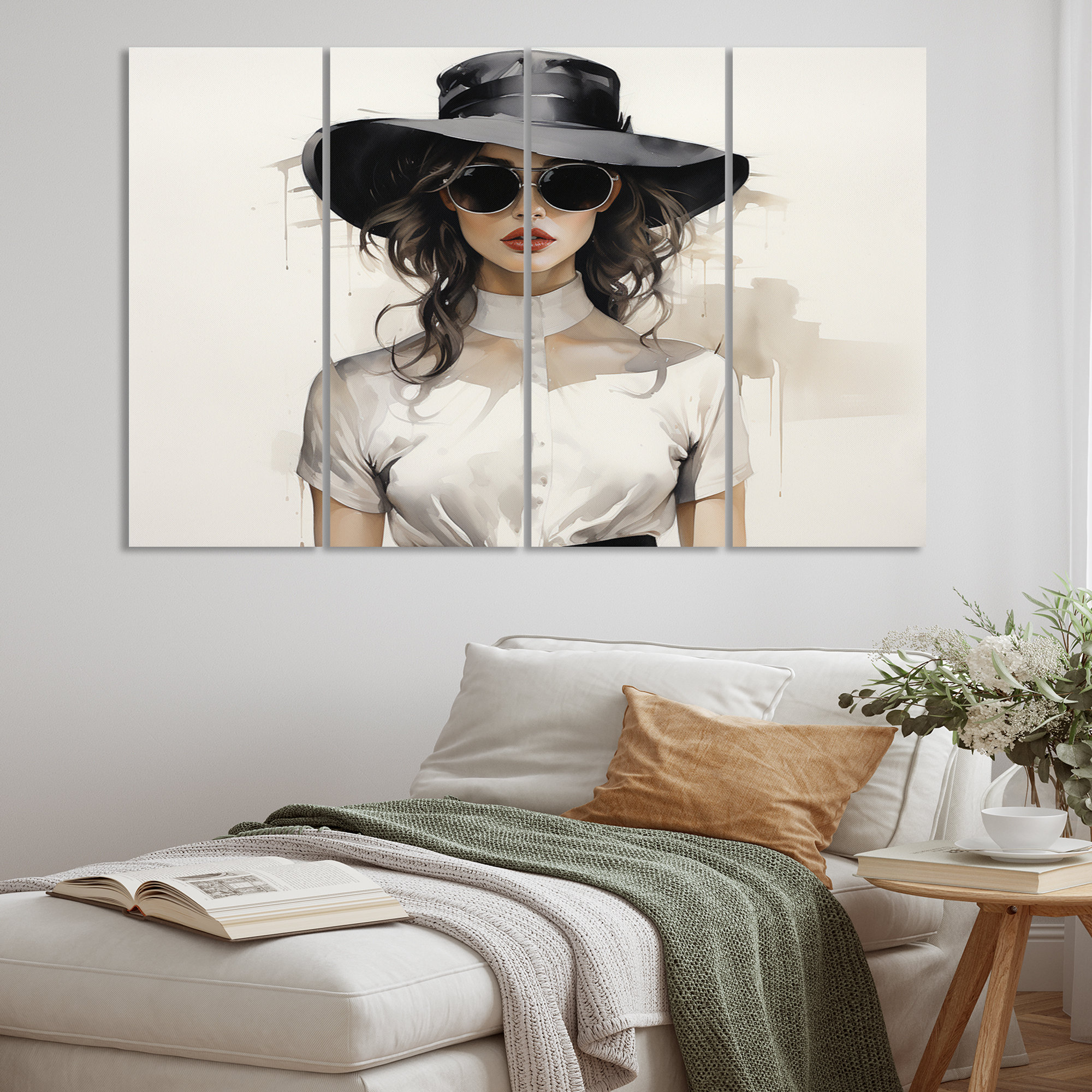 Design Art Guch Effortless Chic Woman Portrait - Fashion Wall Art ...