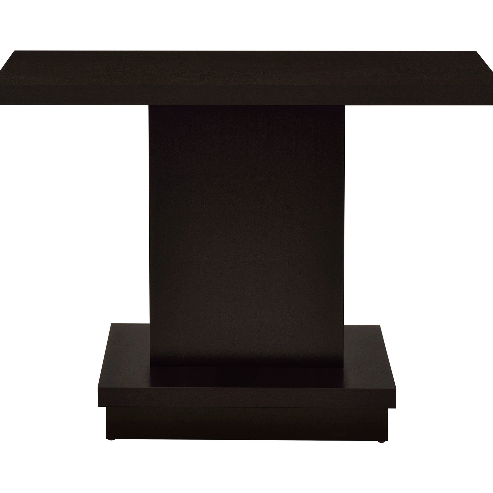 Latitude Run® Cappuccino Engineered Wood Rectangular Pedestal Console ...